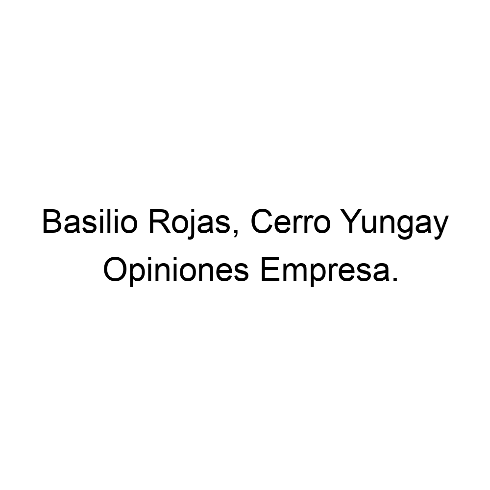 Opiniones Basilio Rojas, Cerro Yungay,