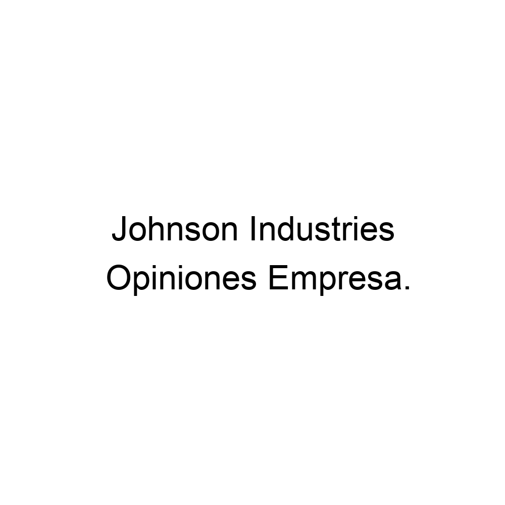 Opiniones Johnson Industries, 56228696020