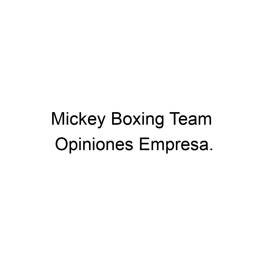 Opiniones Mickey Boxing Team, 56984186660