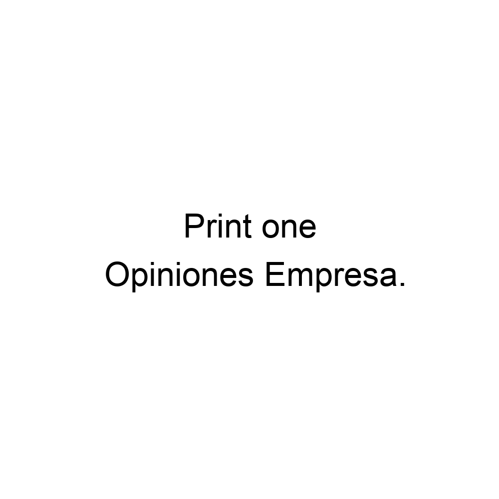 Opiniones Print one, 77992675