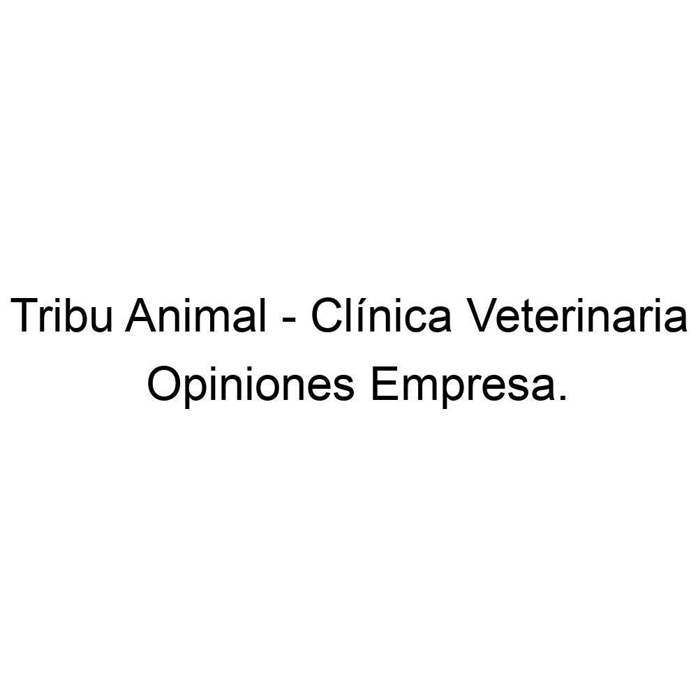 Opiniones Tribu Animal - Clínica Veterinaria,